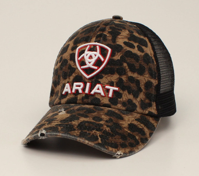 Gorra Ariat de Leopardo Negra – Corral Western Wear México