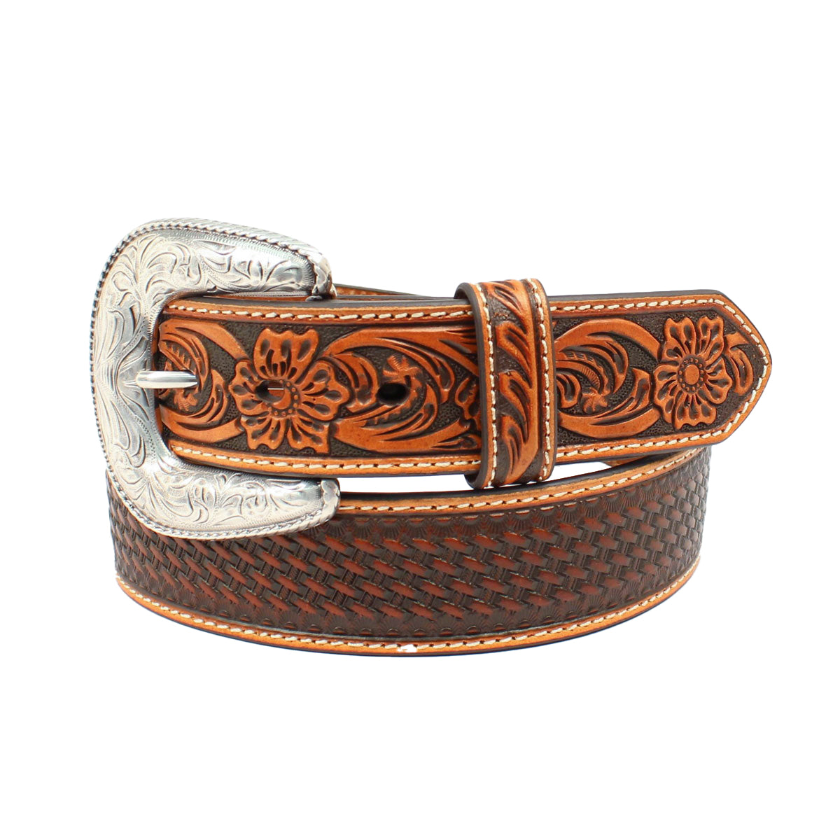 Cinturón Ariat Tejido Cafe – Corral Western Wear México