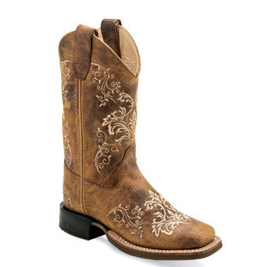 Botas Old West Bordada Cafe – Corral Western Wear México